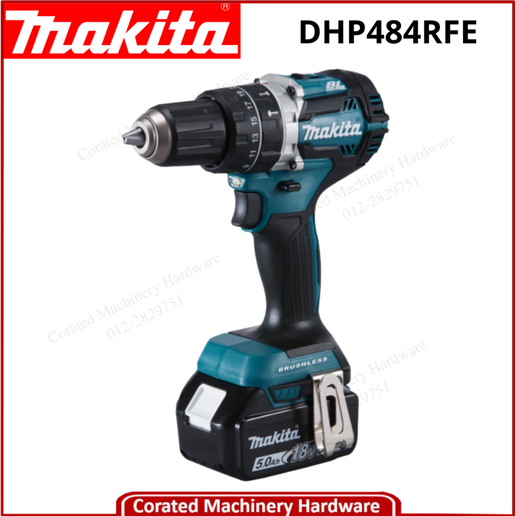 MAKITA DHP484RFE 13MM CORDLESS HAMMER DRIVER DRILL | Corated Enterprise