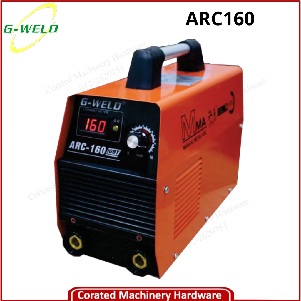 G-WELD ARC160 130AMP INVERTER WELDING MACHINE | Corated Enterprise