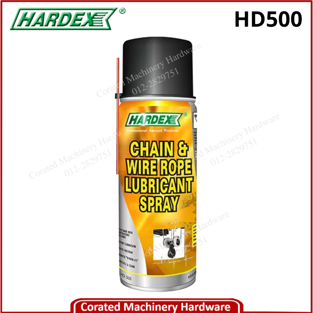 HARDEX HD500 CHAIN & WIRE ROPE LUBRICANT SPRAY | Corated Enterprise