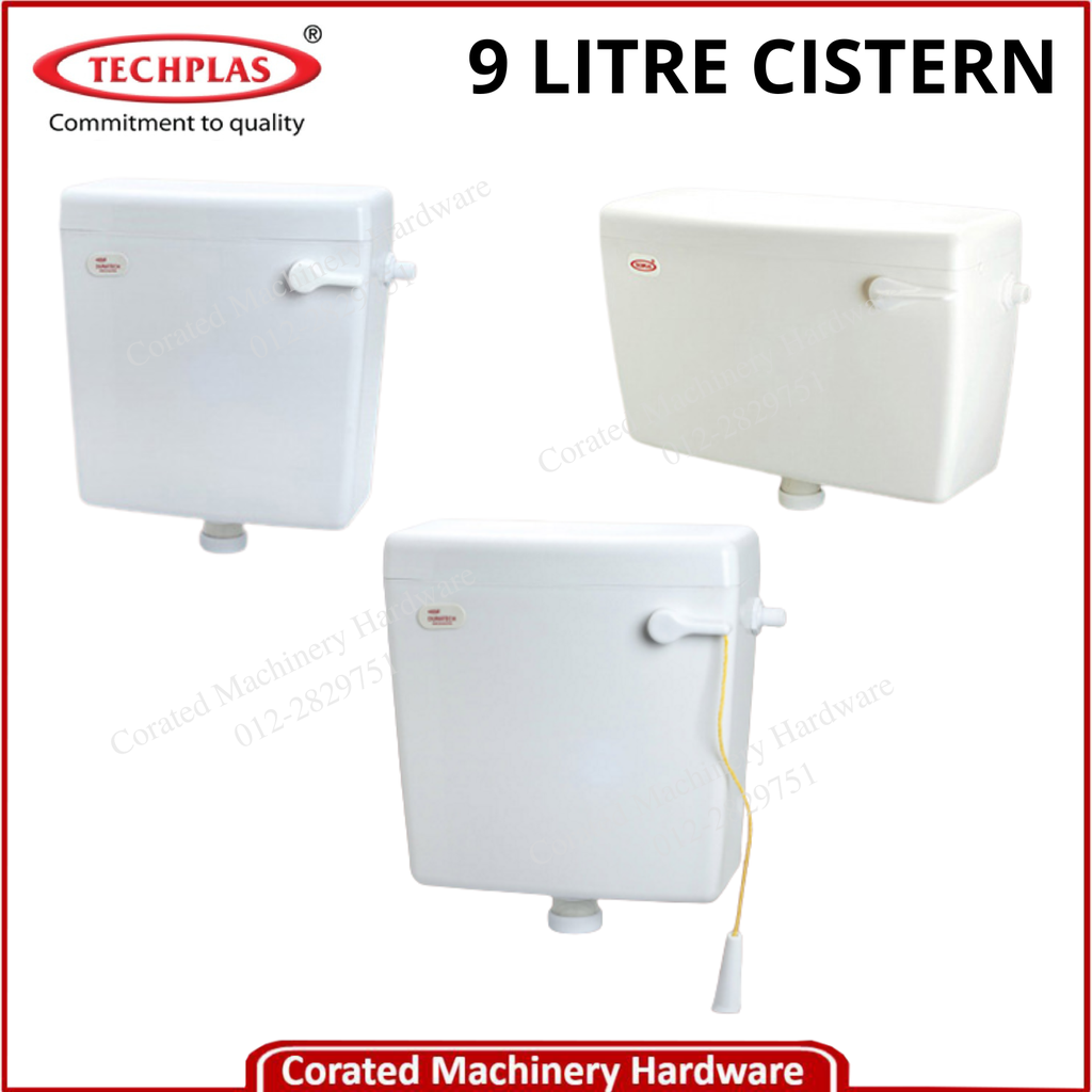 TECHPLAS 9 LITRE PLASTIC CISTERN | Corated Enterprise