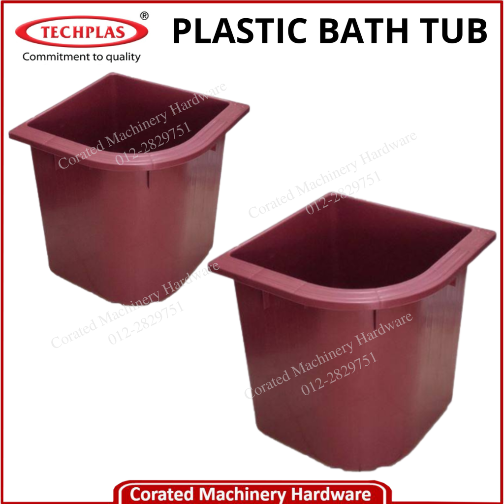 TECHPLAS PLASTIC CORNER WATER TUBS (MAROON) | Corated Enterprise