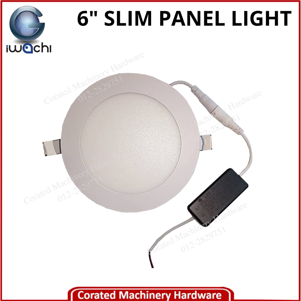 IWACHI 6" 12 WATT LED SLIM PANEL LIGHT (ROUND) | Corated Enterprise