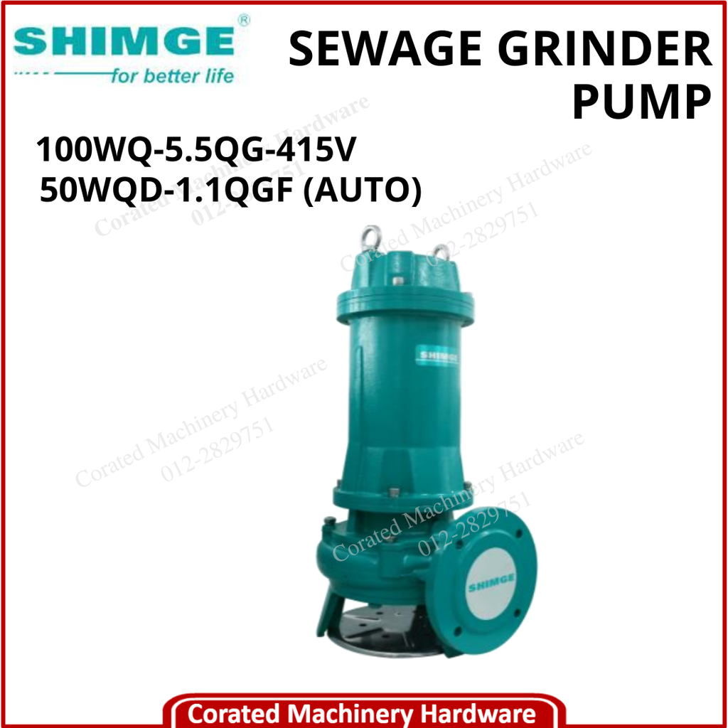 SHIMGE SUBMERSIBLE SEWAGE GRINDER PUMP | Corated Enterprise