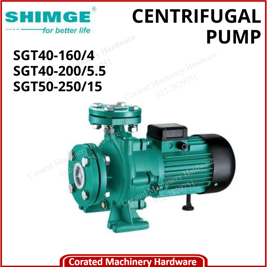SHIMGE SGT50-250/15 CENTRIFUGAL PUMP | Corated Enterprise