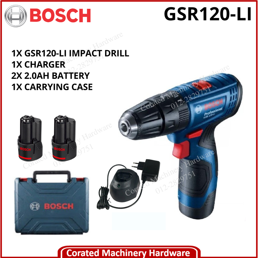 BOSCH 12V CORDLESS DRILL GSR120-LI-GEN 2 | Corated Enterprise